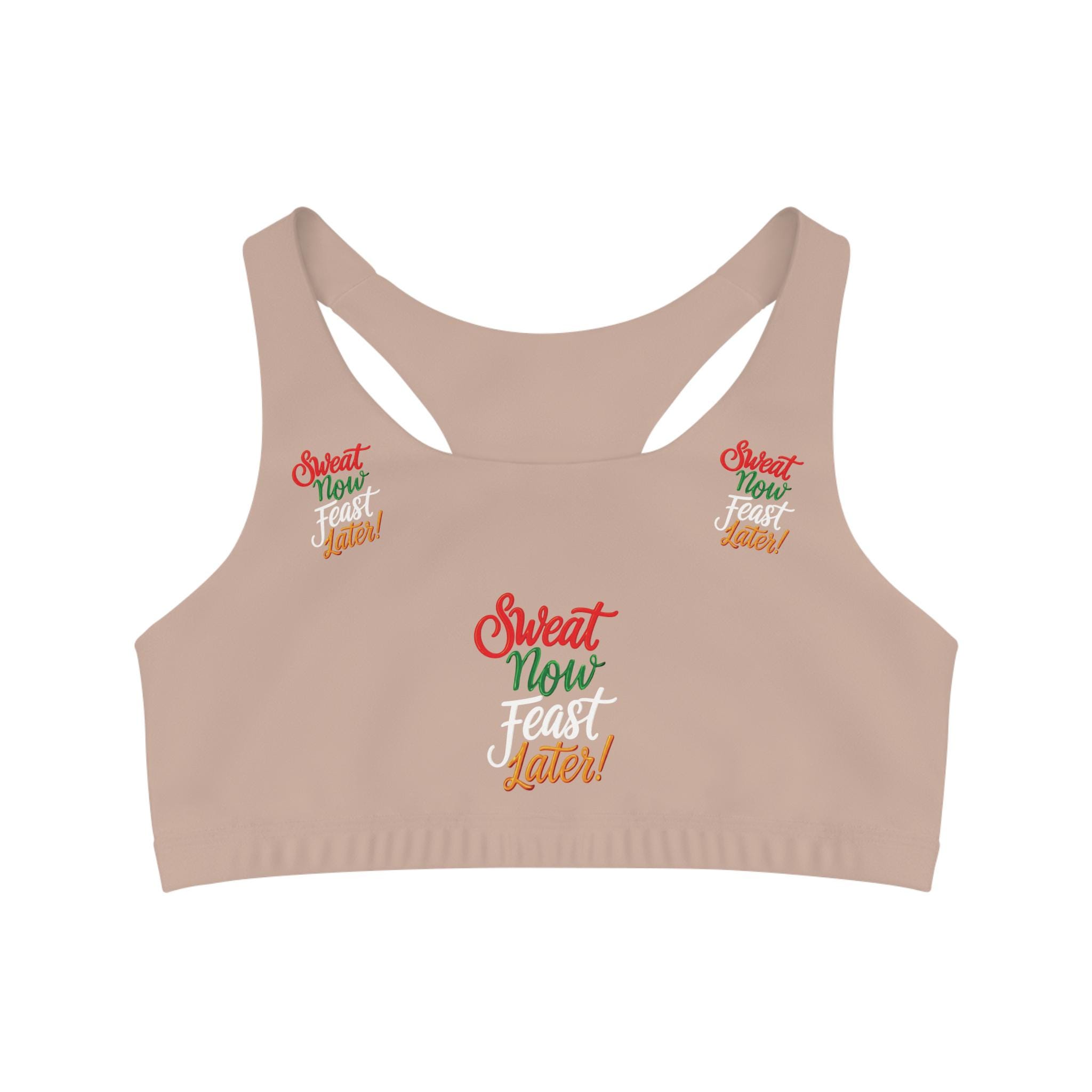 Sweat Now, Feast Later Seamless Sports Bra - Etsy