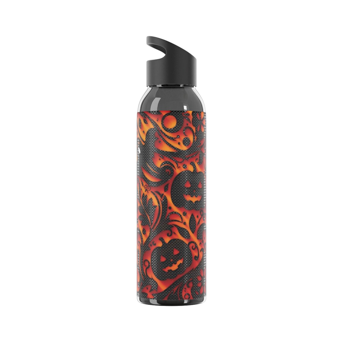 Spooky Night Ghosts & Bats Halloween Water Bottle 22oz 650ml Reusable ...