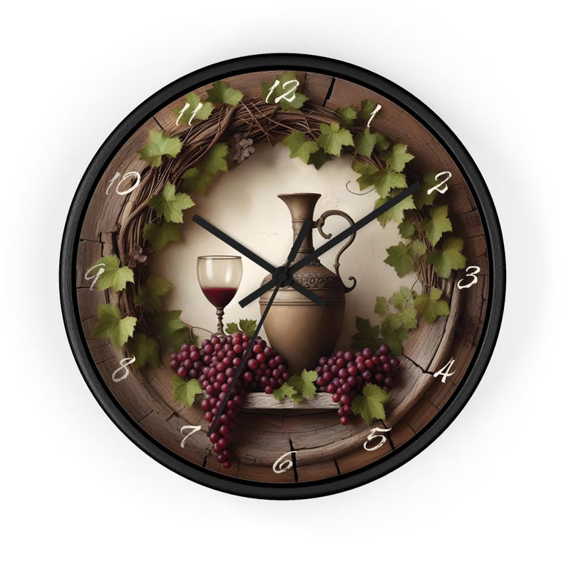 Châteaucore Wall Clock, France Cottage Style, Wine Shop, Farm House ...
