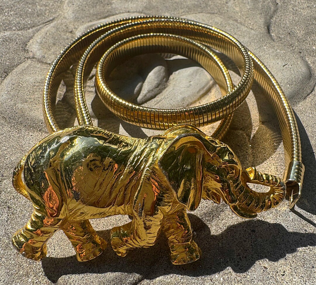 Vintage Snake Chain Belts – 1960s & 70s Slim Metal Belts, Statement ...