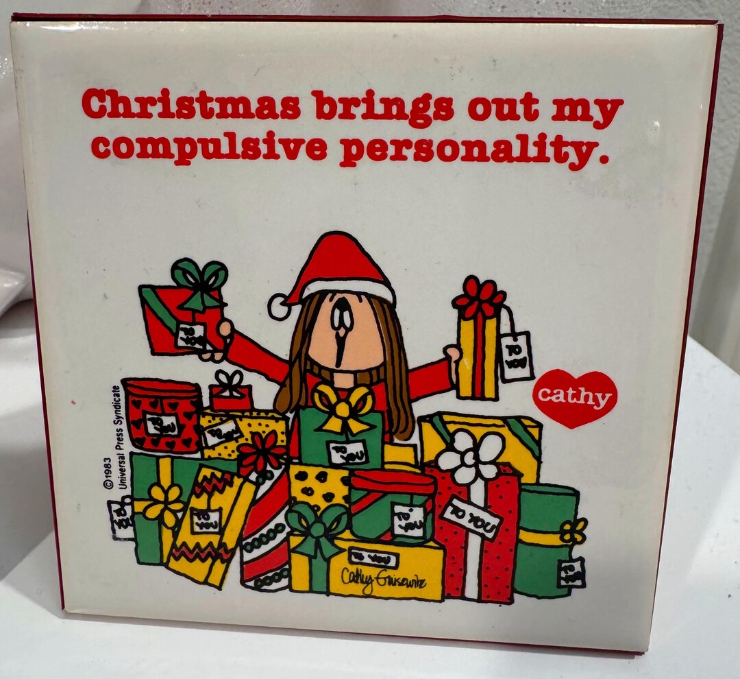 Vintage Cathy Cartoon Decor Trivets Christmas Cartoon Collection Cathy ...