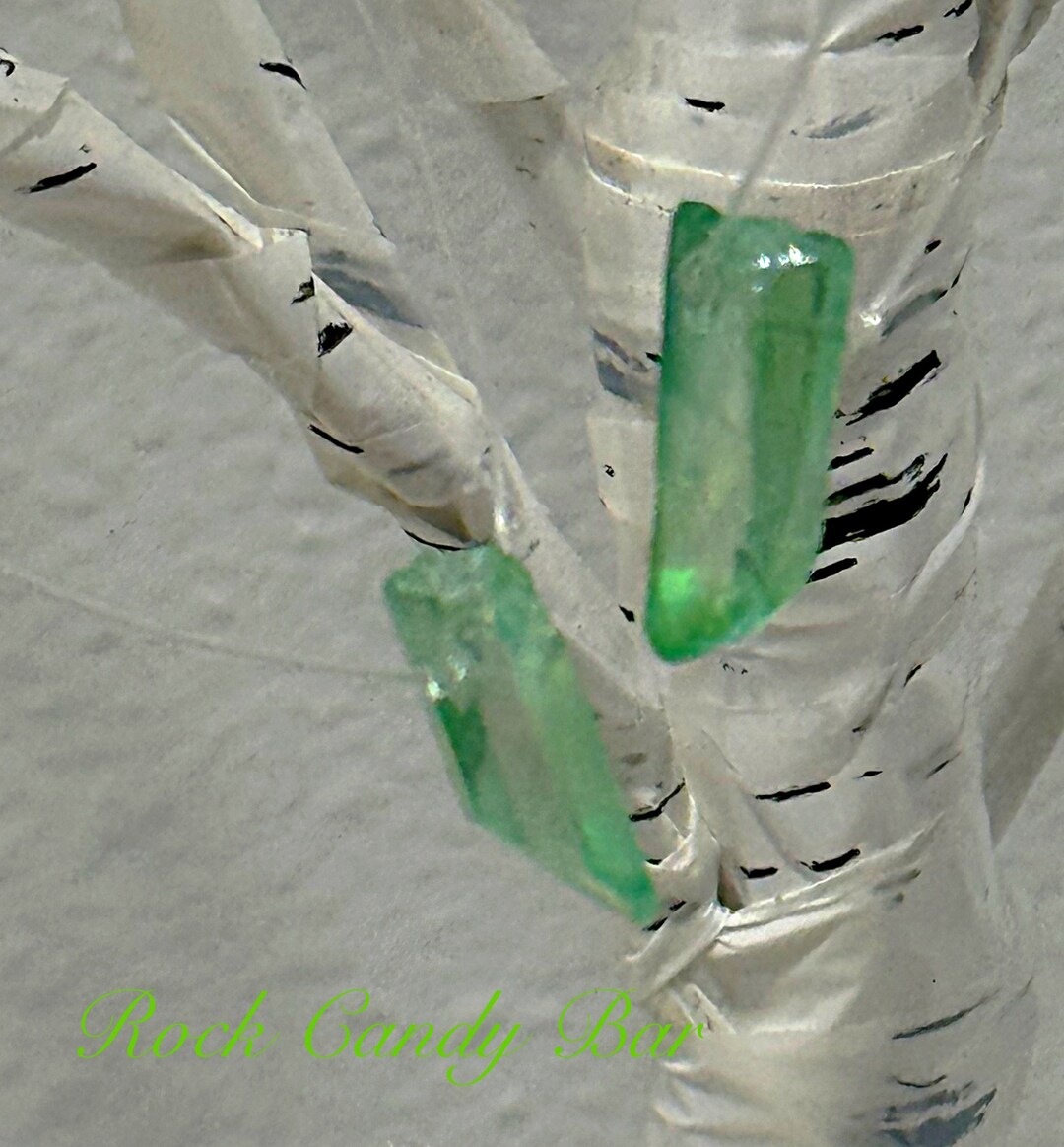Floating Crystal Necklace, Invisible Necklace, Faux Emerald Choker ...