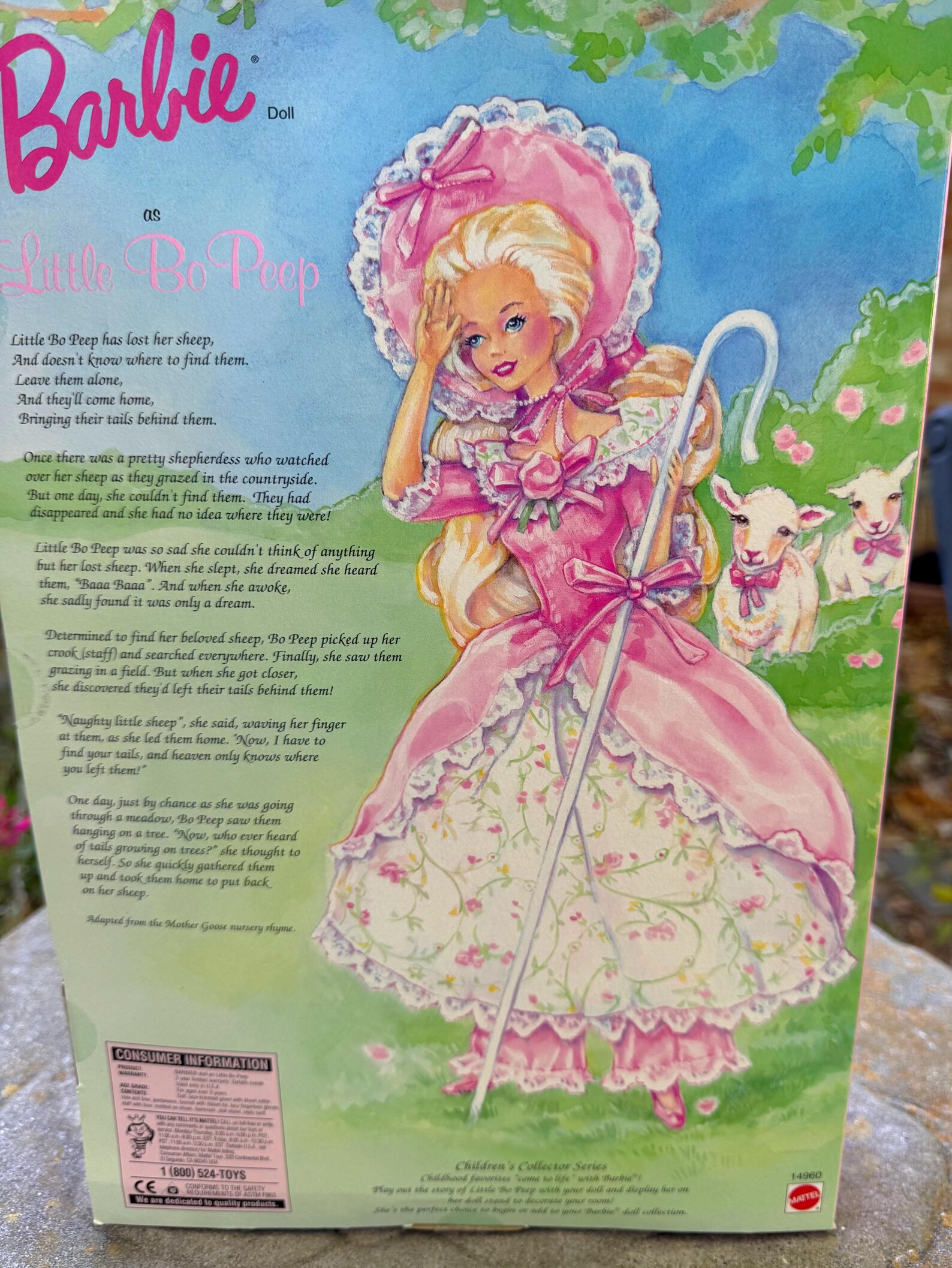 Little Bo Peep Barbie Doll – Vintage NIB, Nursery Rhyme Collection, New ...