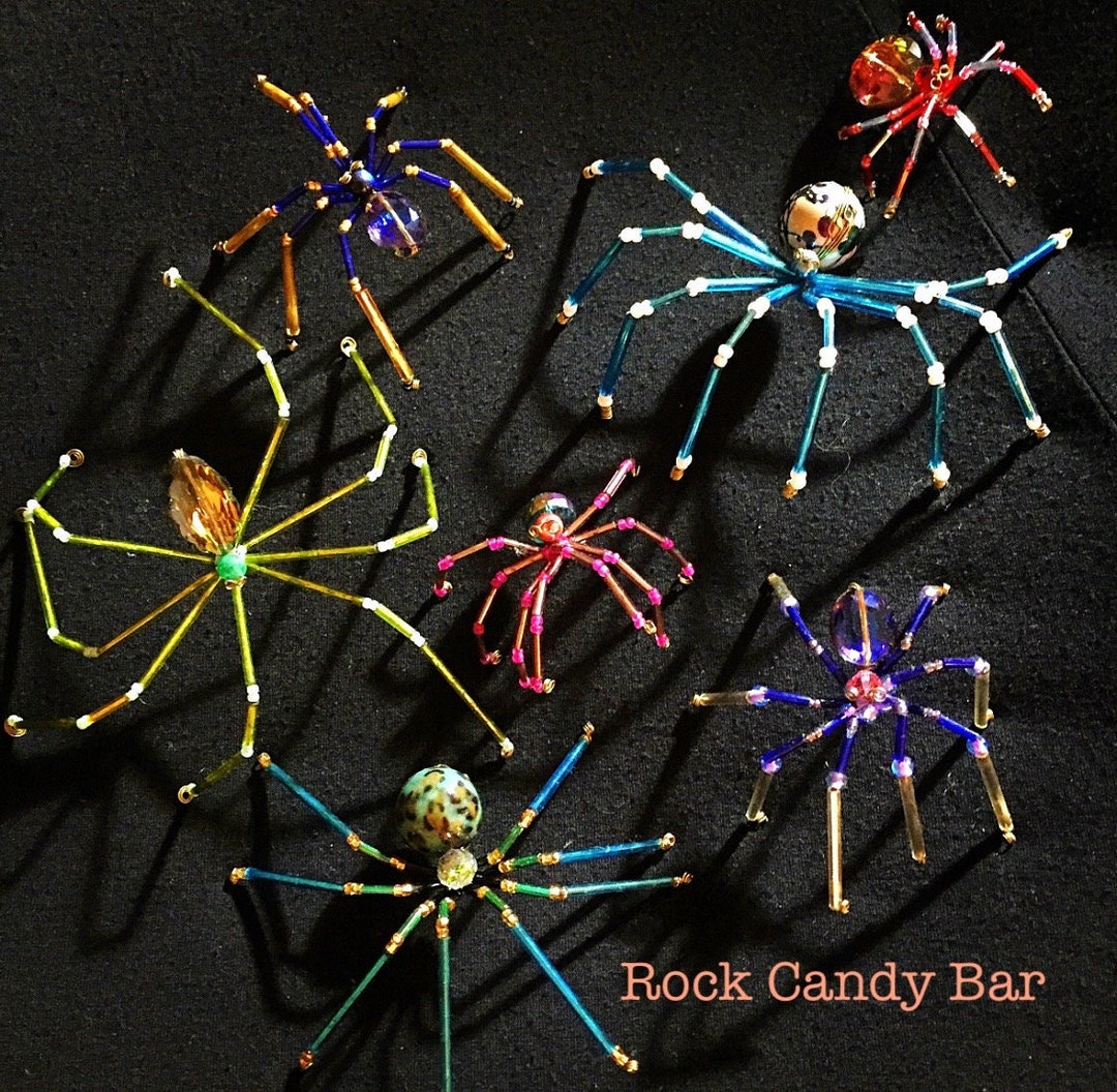 BEADED SPIDERS by Rock Candy Bar Beaded Blingy Spiders Cool Spider ...