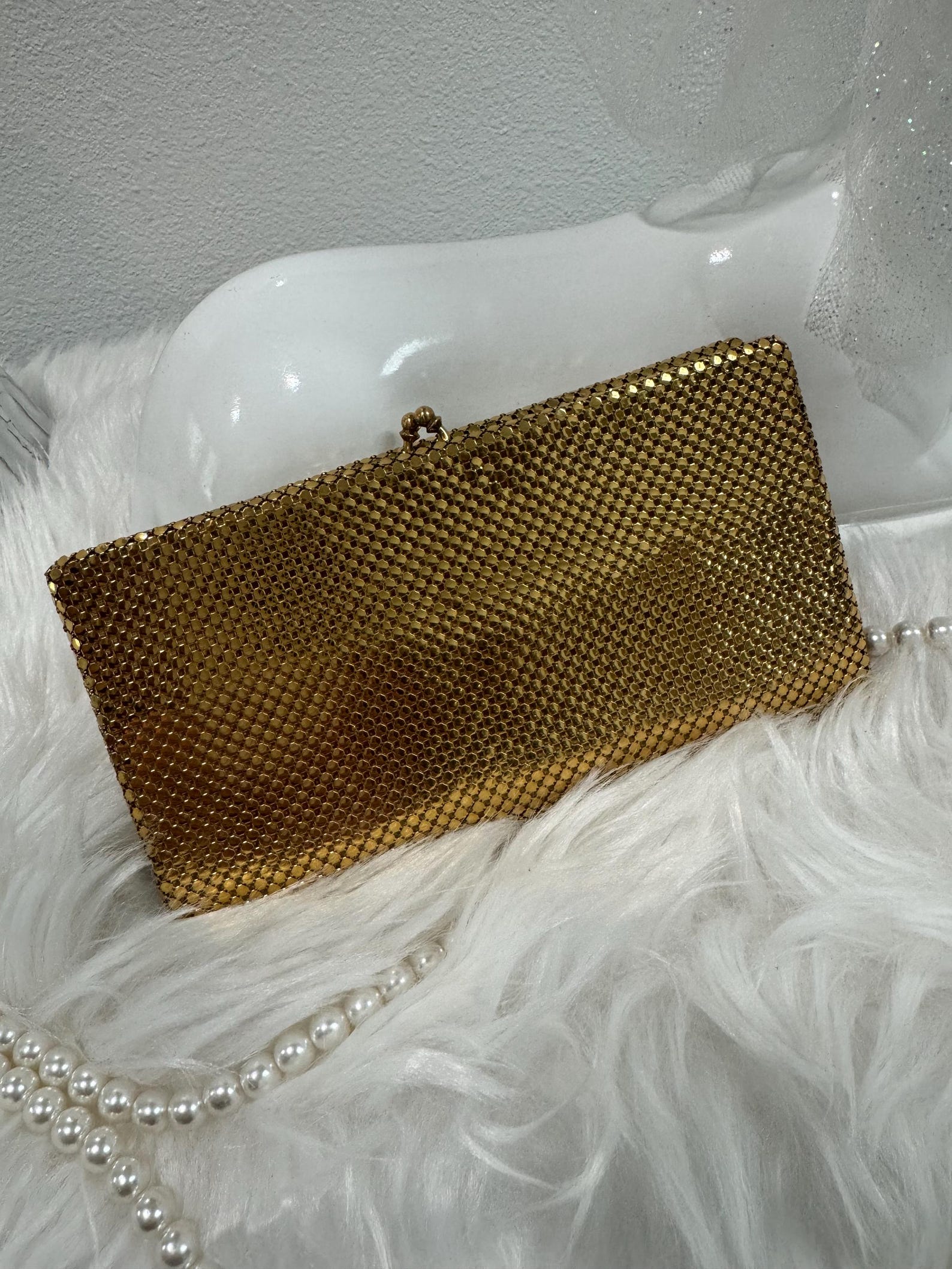 Vintage 1950s Gold Mesh Wallet – Small Belgian Clutch & Disco-era ...
