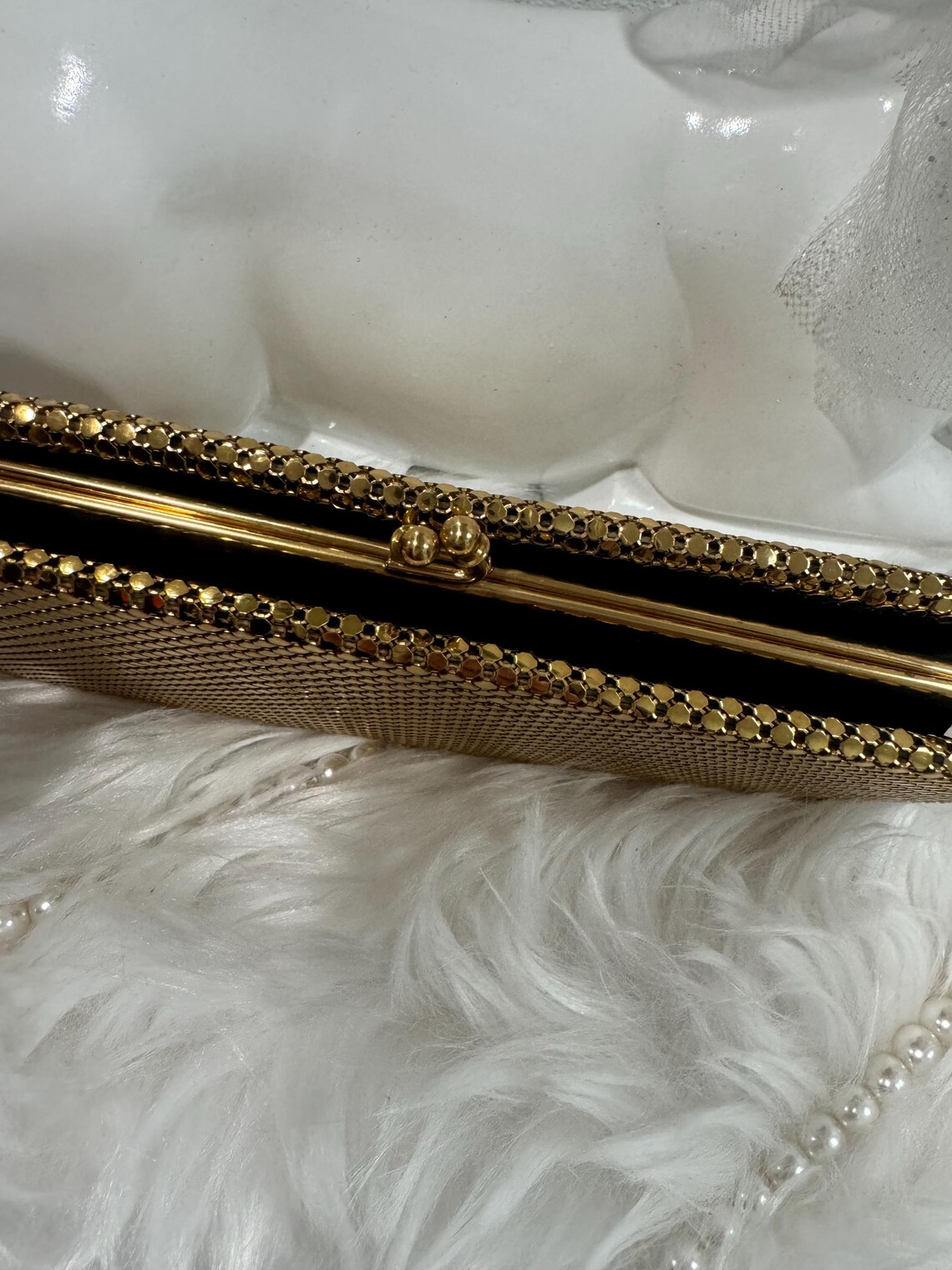 Vintage 1950s Gold Mesh Wallet – Small Belgian Clutch & Disco-era ...