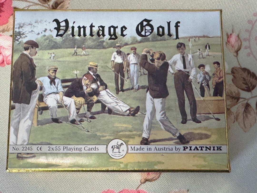 Vintage Cards Golf Playing Cards Double Deck Vintage Golf Playing Cards ...