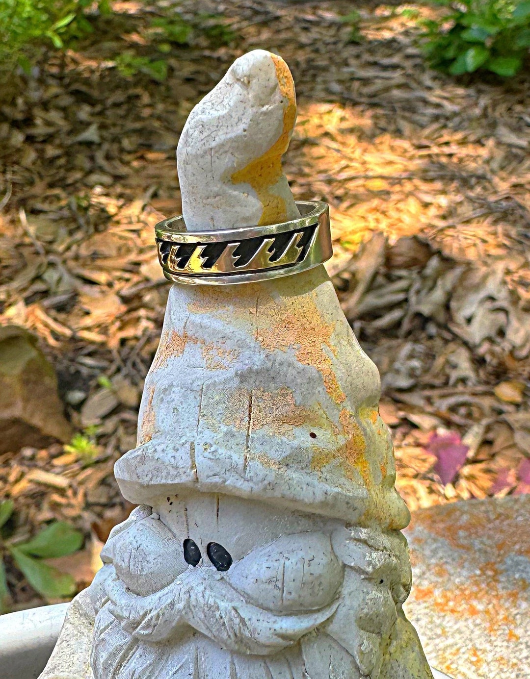 Rare Vintage Navajo Rhoda Jack Sterling Silver & 14K Gold Ring – Yellow ...