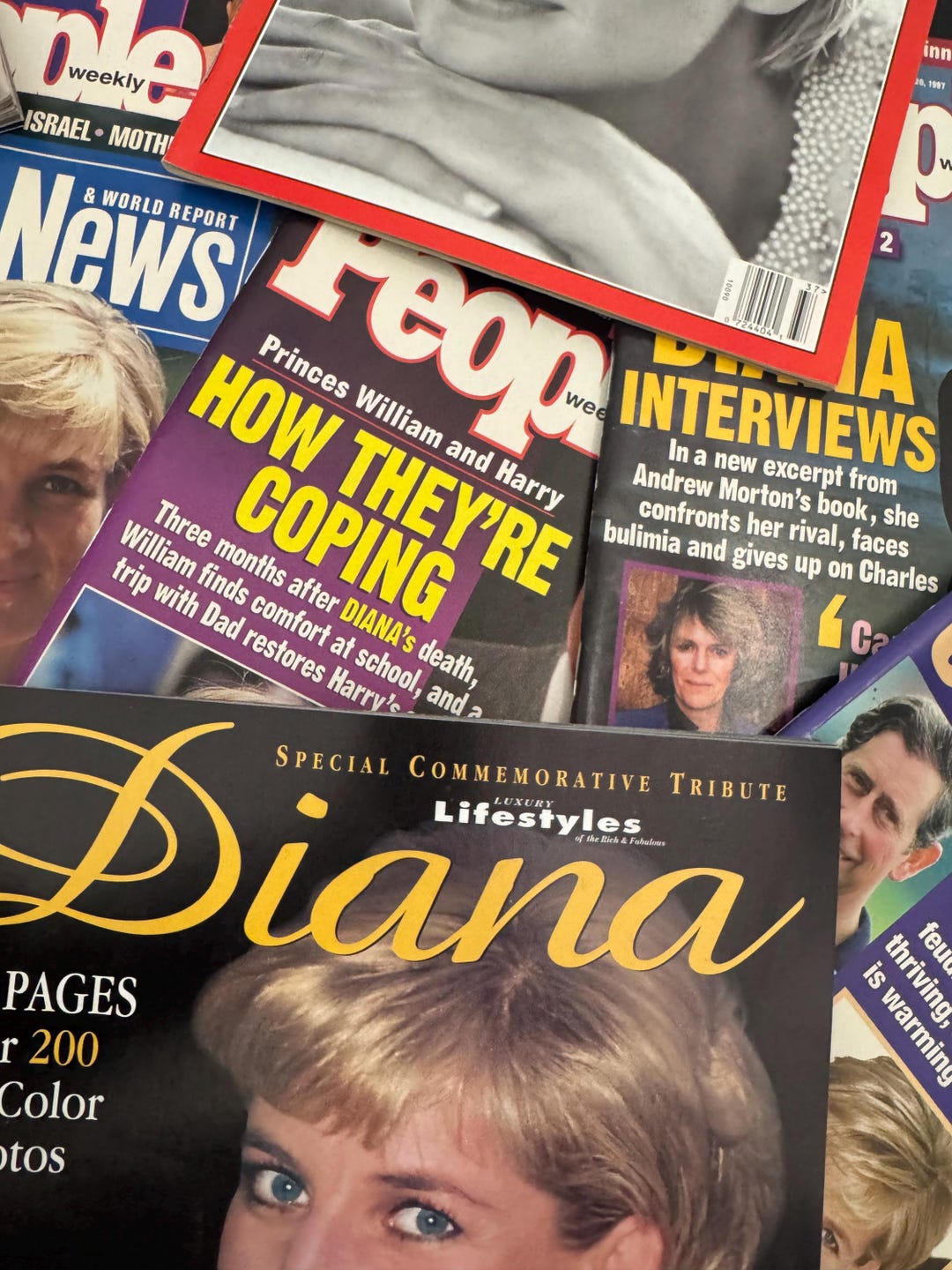 Princess Diana Magazine Collection Vintage Magazine Lot Princess Diana ...