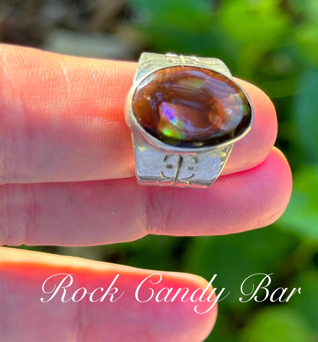 Vintage Cigar Band Ring Jay King Fire Agate Statement Ring Vintage Native American Large Fire ...