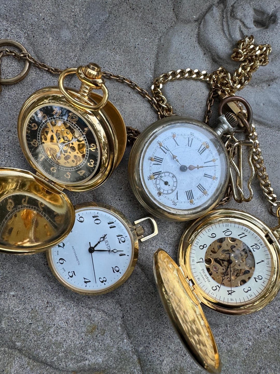 Pocket Watch Collection Vintage Pocket Watches Gold Pocket Watches Mens ...