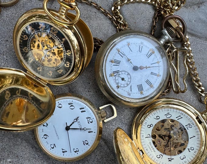 Pocket Watch Collection Vintage Pocket Watches Gold Pocket Watches Mens ...