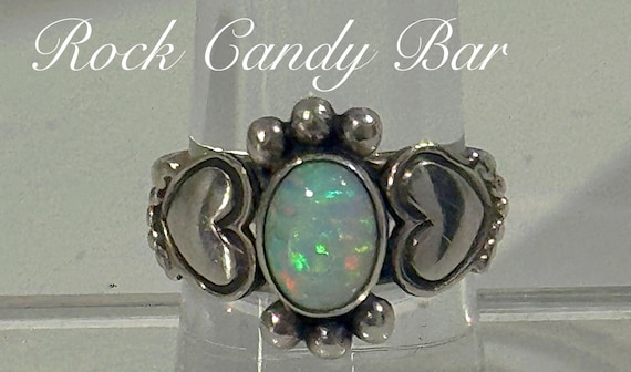 Vintage Opal Ringe Vintage Indianer Sterling Silber Opal Ring Schone Navajo Opal Ring alles Gute zum Geburtstag Oktober Opal Ringe Etsy
