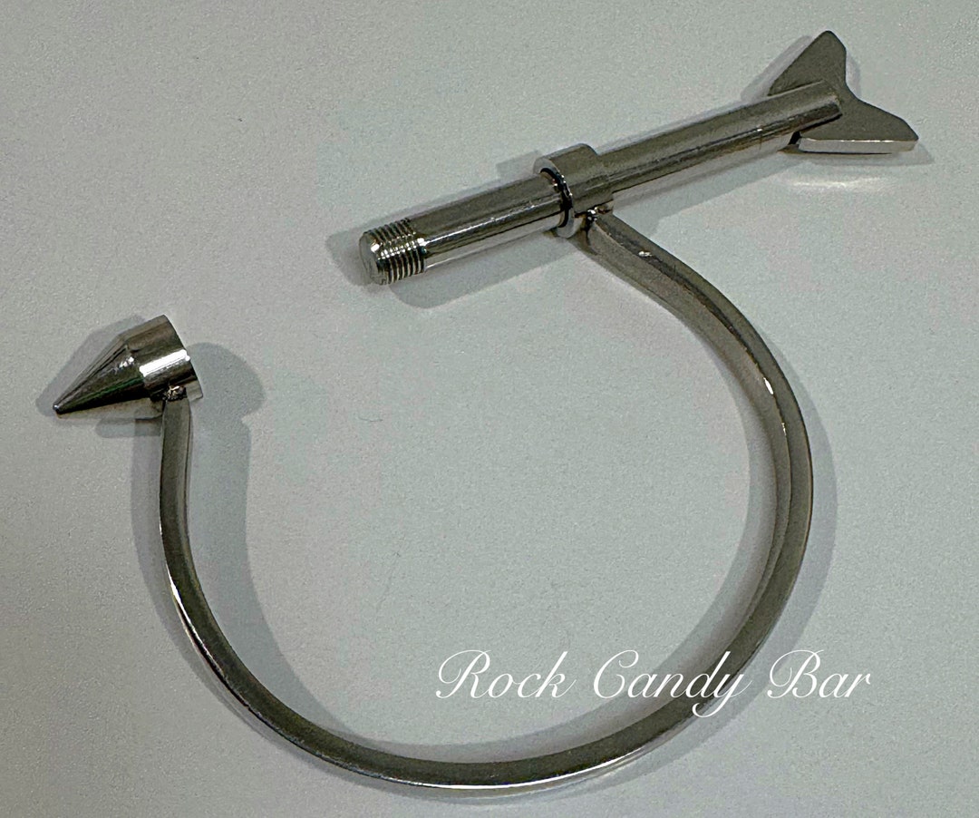 Vintage Stainless Steel Arrow Cuff Bracelet Unisex Bangle Heavyweight ...