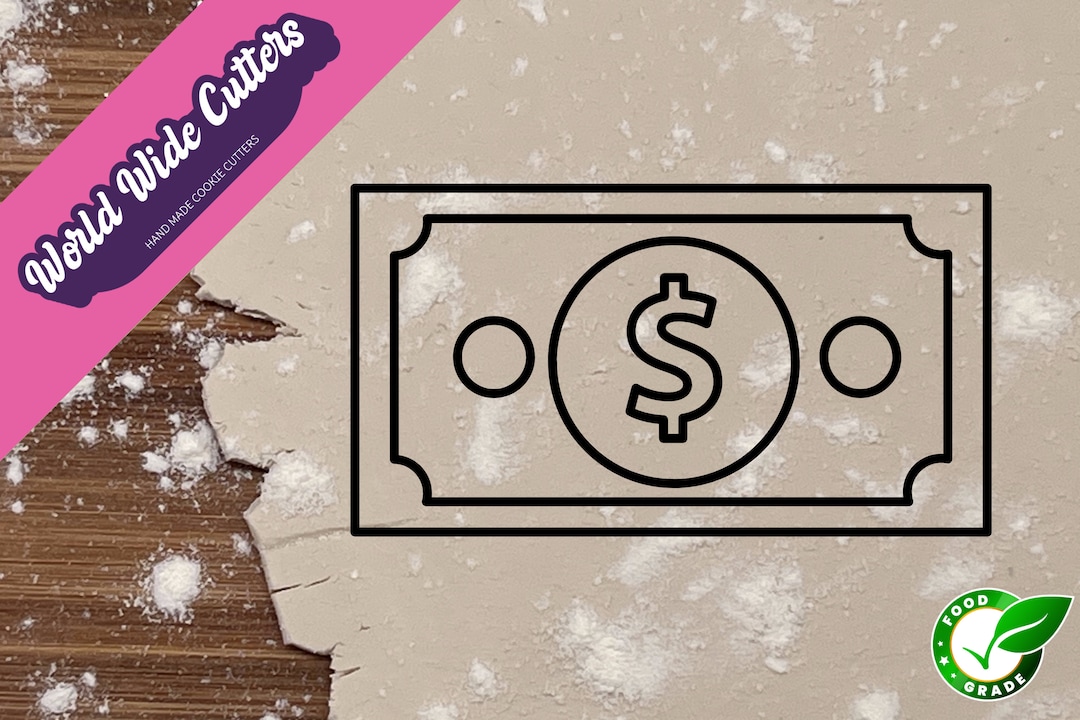 Cookie Cutter Dollar Bill Money Cookie Cutters Free Shipping - Etsy