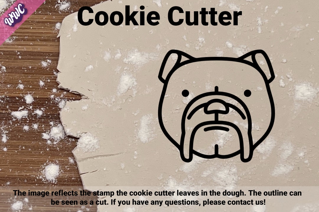 Cookie Cutter Bulldog-head Animal Cookie Cutters Free Shipping - Etsy