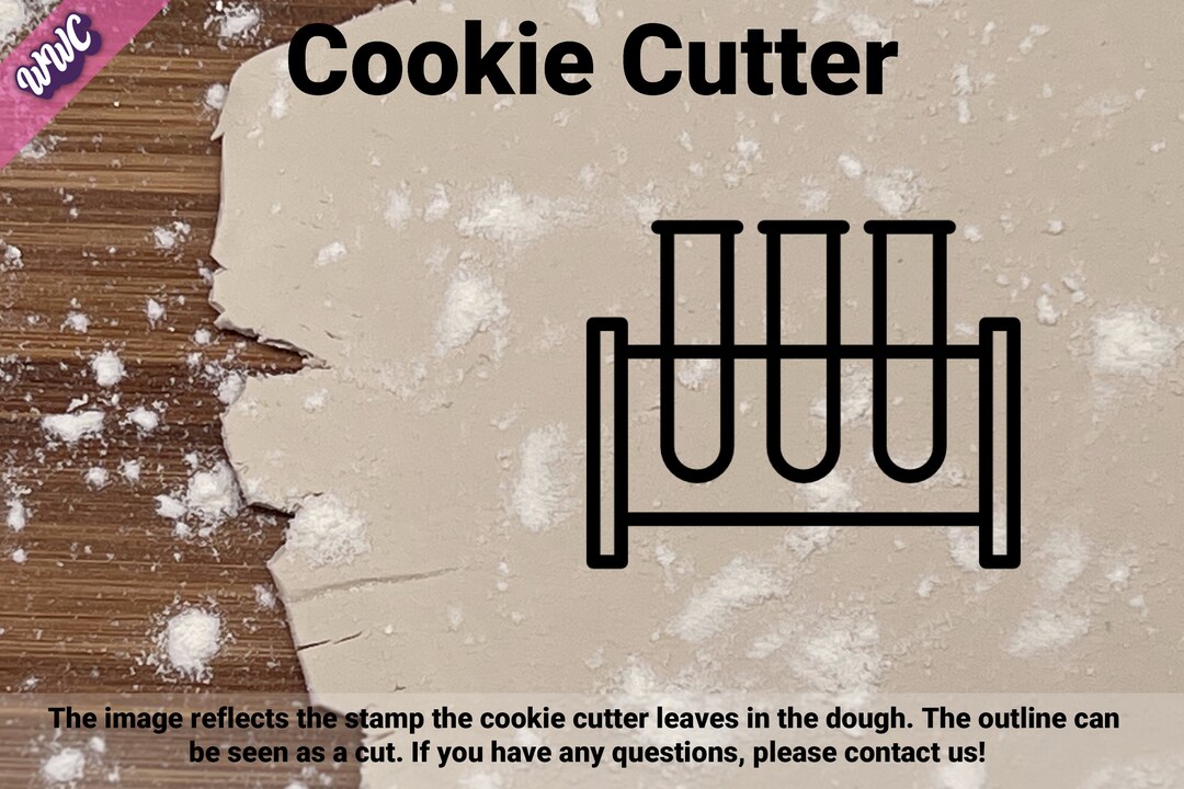 Test Tube Cookie Cutter Science Cookie Cutters Free Shipping - Etsy