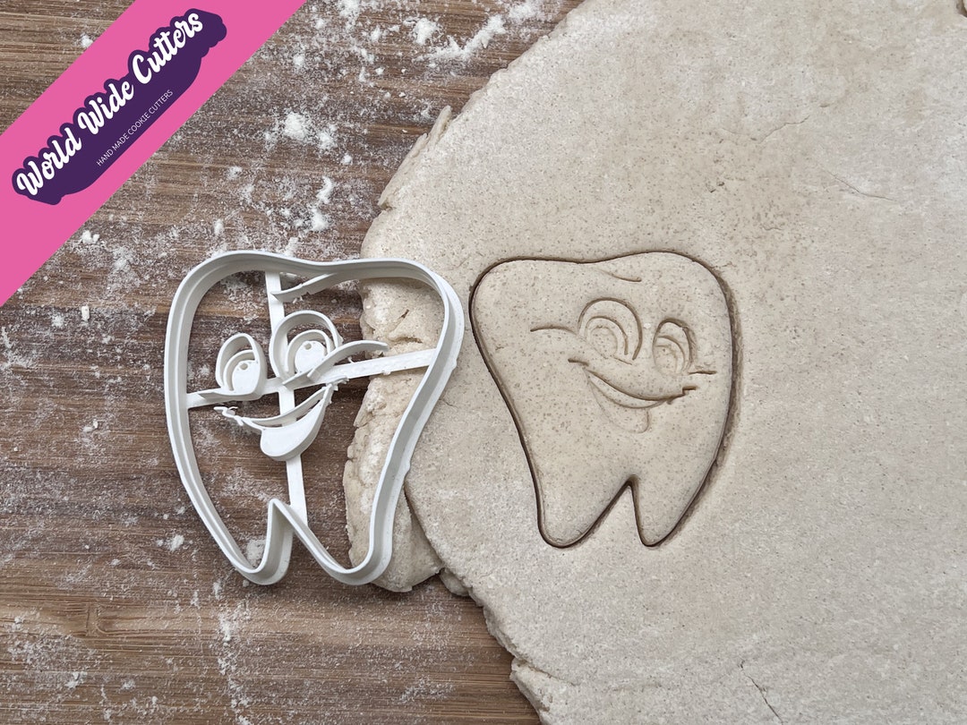 Cookie Cutter Smiling Tooth Healthy Teeth Dentist Cookie Cutters for ...