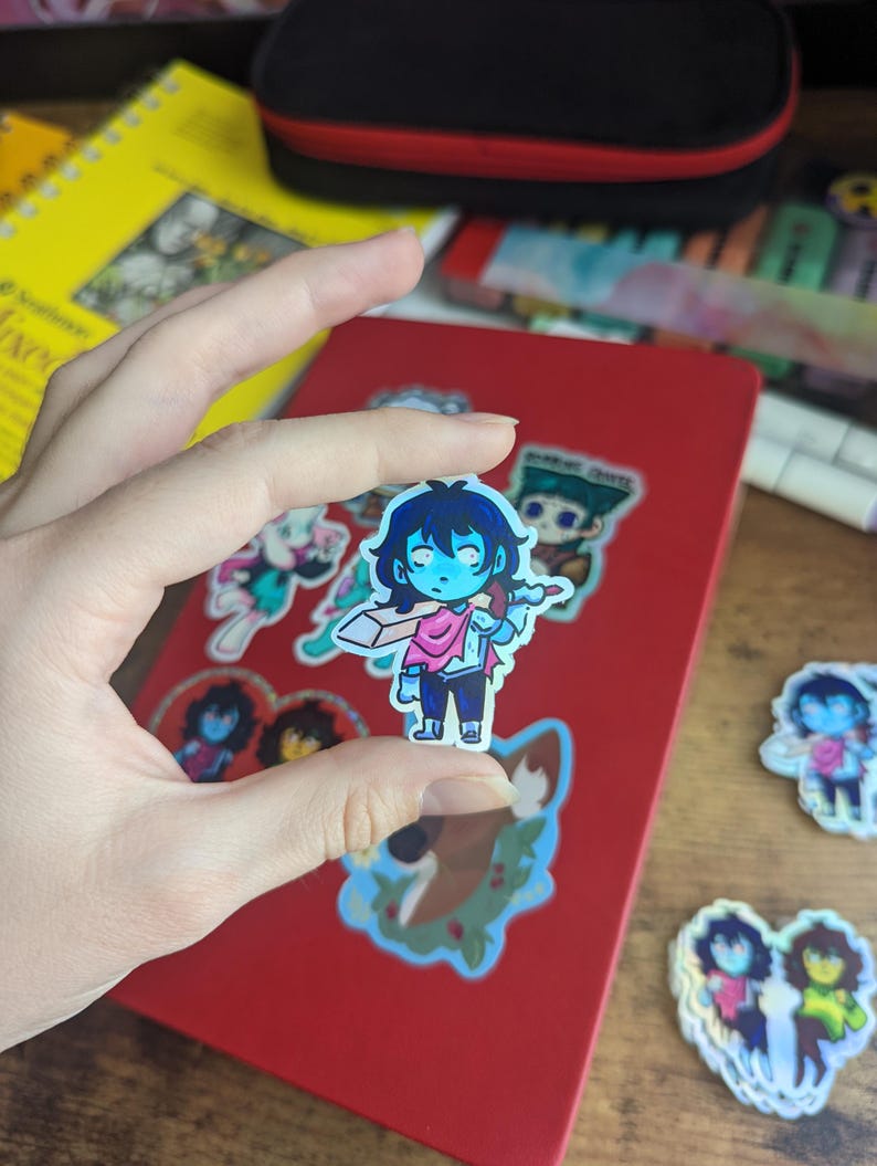 Deltarune Kris With a Sword Sticker - Etsy