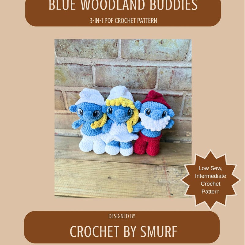 Smurf Crochet Pattern - Etsy