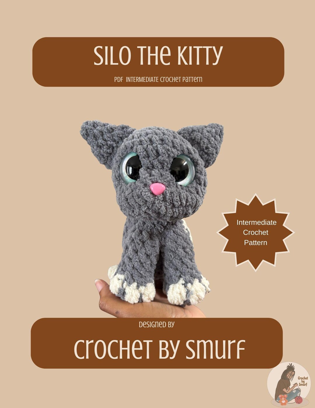Silo the Kitty, PDF, Crochet Pattern - Etsy