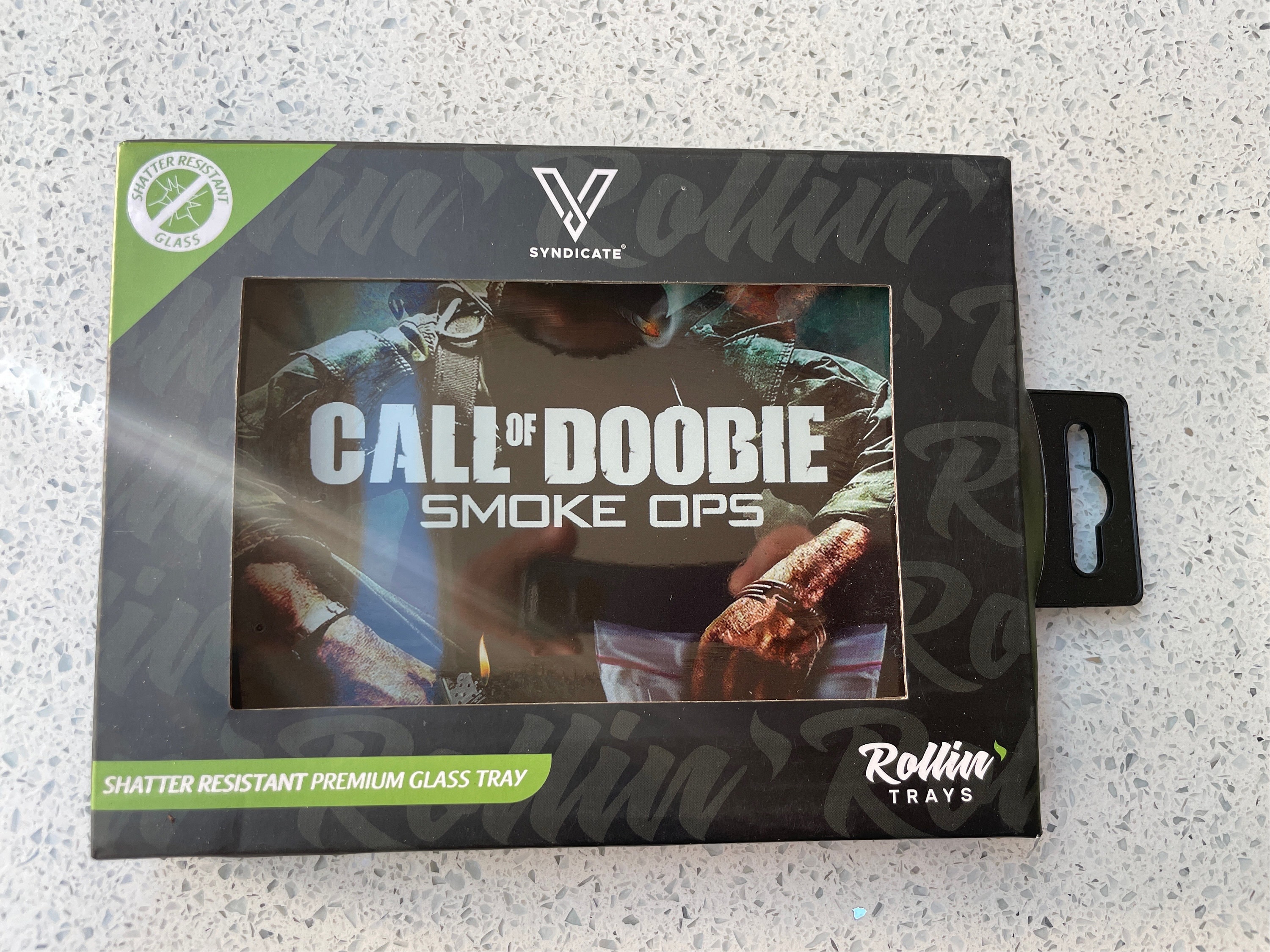 Call of Doobie Smoke Ops – Glass Herb Rolling Smoking Tray - V-yndicate ...