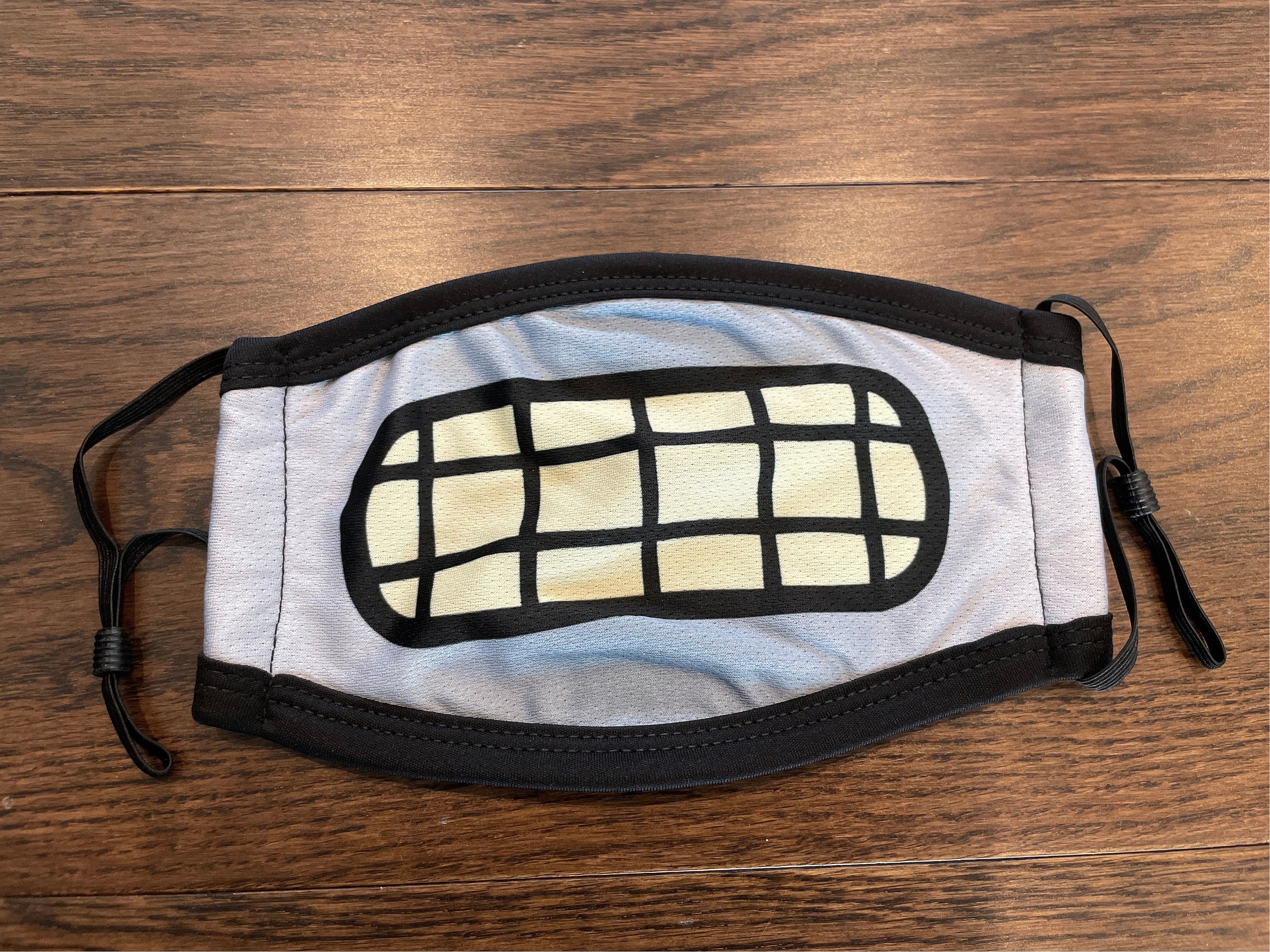 Robot Computer Teeth Smile Face Mask - Funny Cheeky Face Covering - Etsy