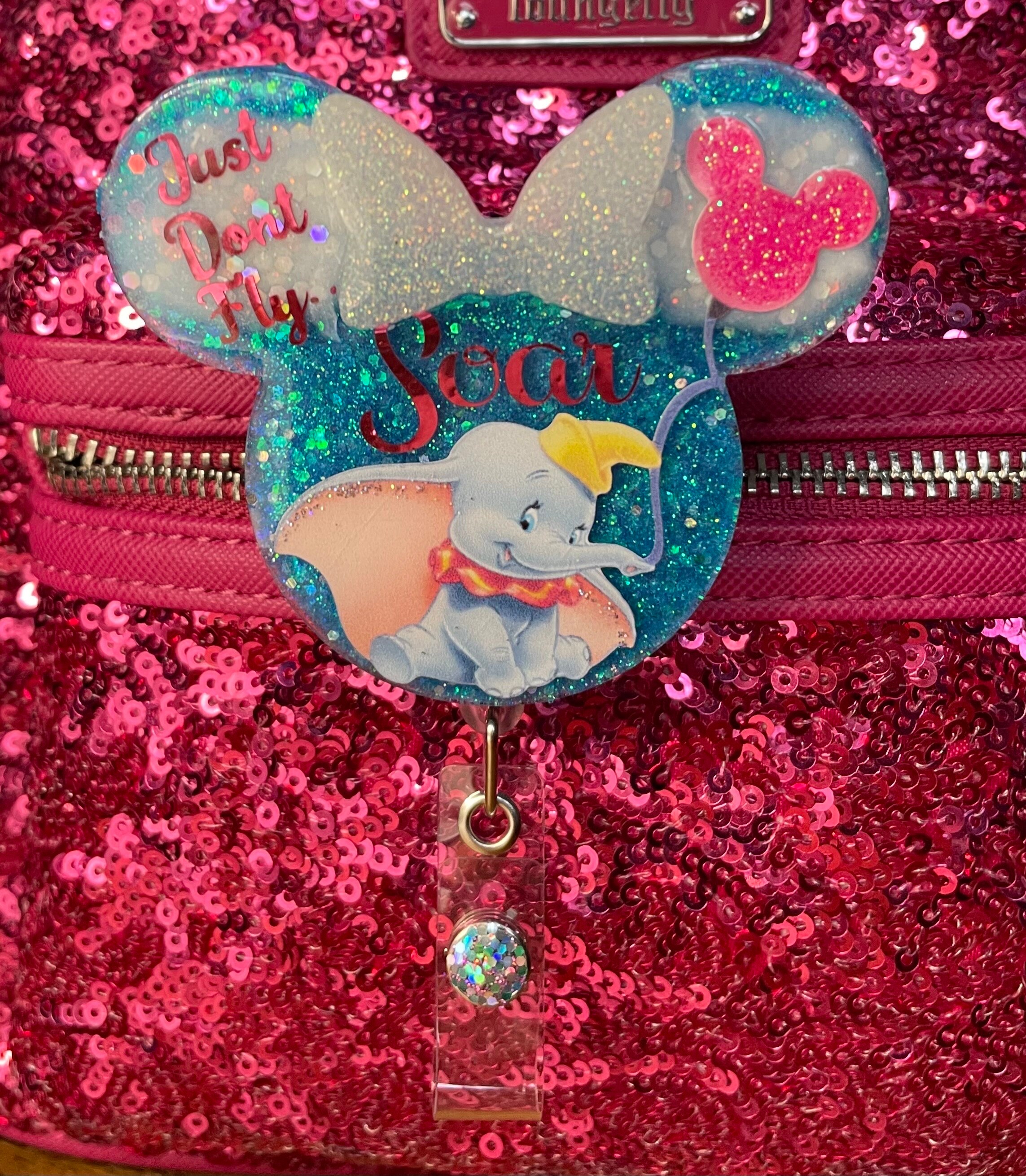 Inspired Disney Badge, Dumbo Inspired, Minnie Inspired, Badge Holder ...