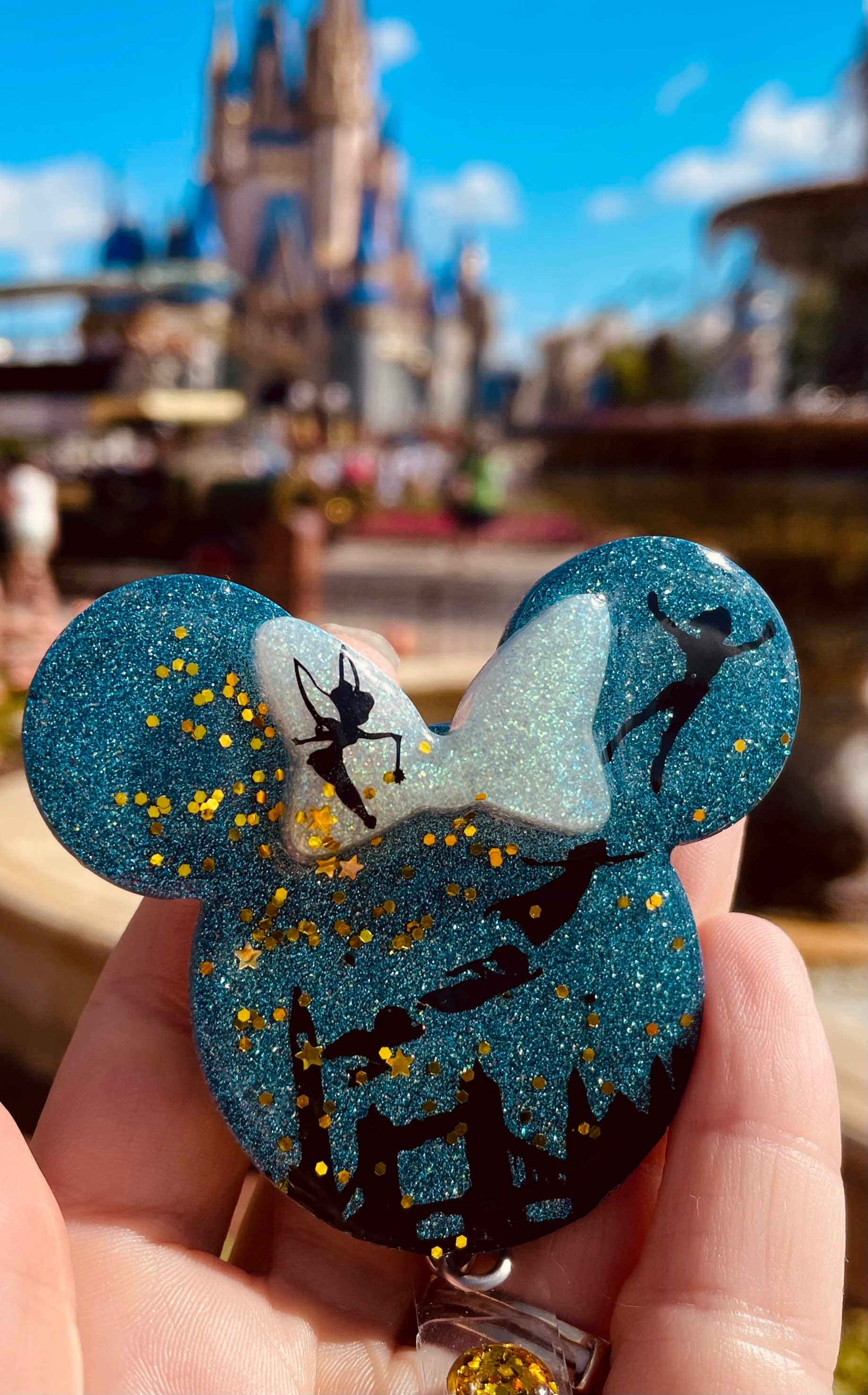 Disney Minnie, Peter Pan, Tikerbell, Inspired Nurse Badge Reel, Nurse ...