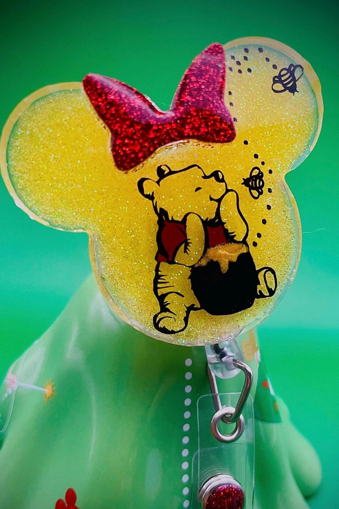 Winnie the Pooh, Pooh, Disney Badge, Minnie Badge, Nurse Badge Reel ...