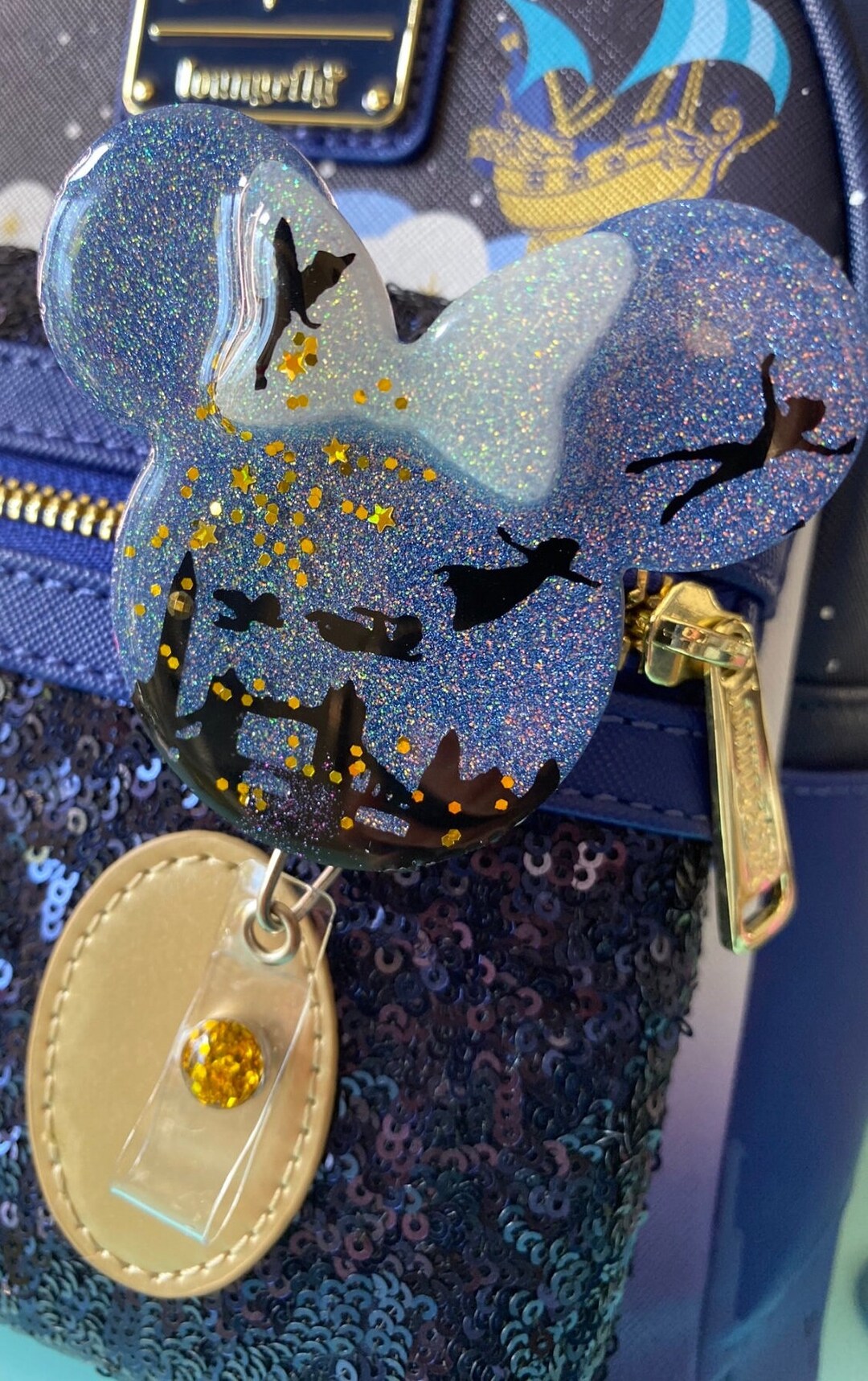 Disney Minnie, Peter Pan, Tikerbell, Inspired Nurse Badge Reel, Nurse ...