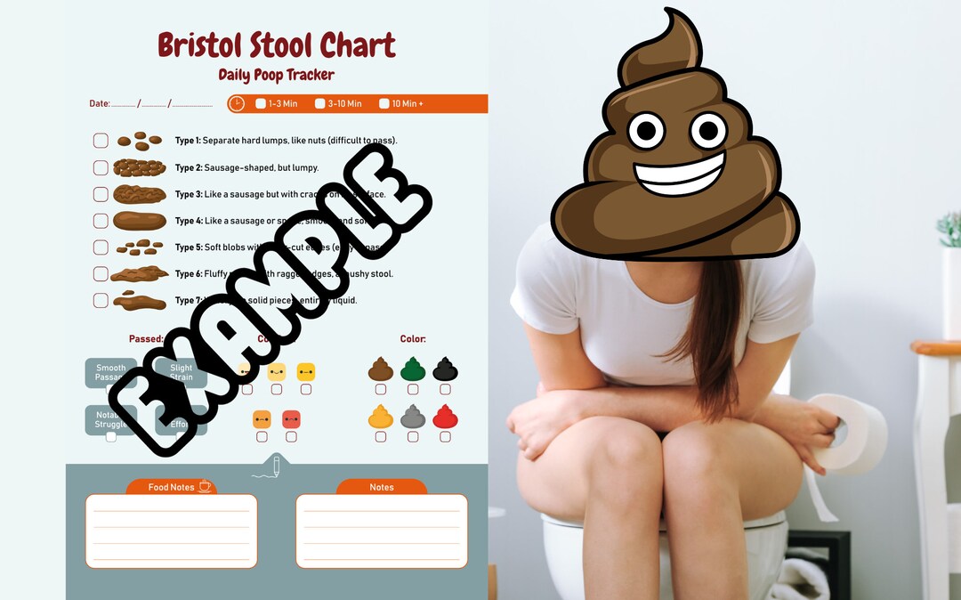 Printable Poop Tracker Daily Poop Calendar Log IBS Bowel - Etsy UK