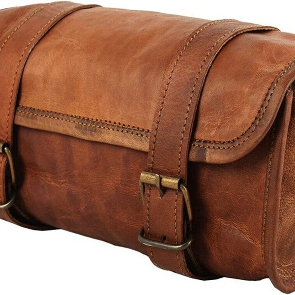 Motorcycle Leather Handlebar Bag - Etsy