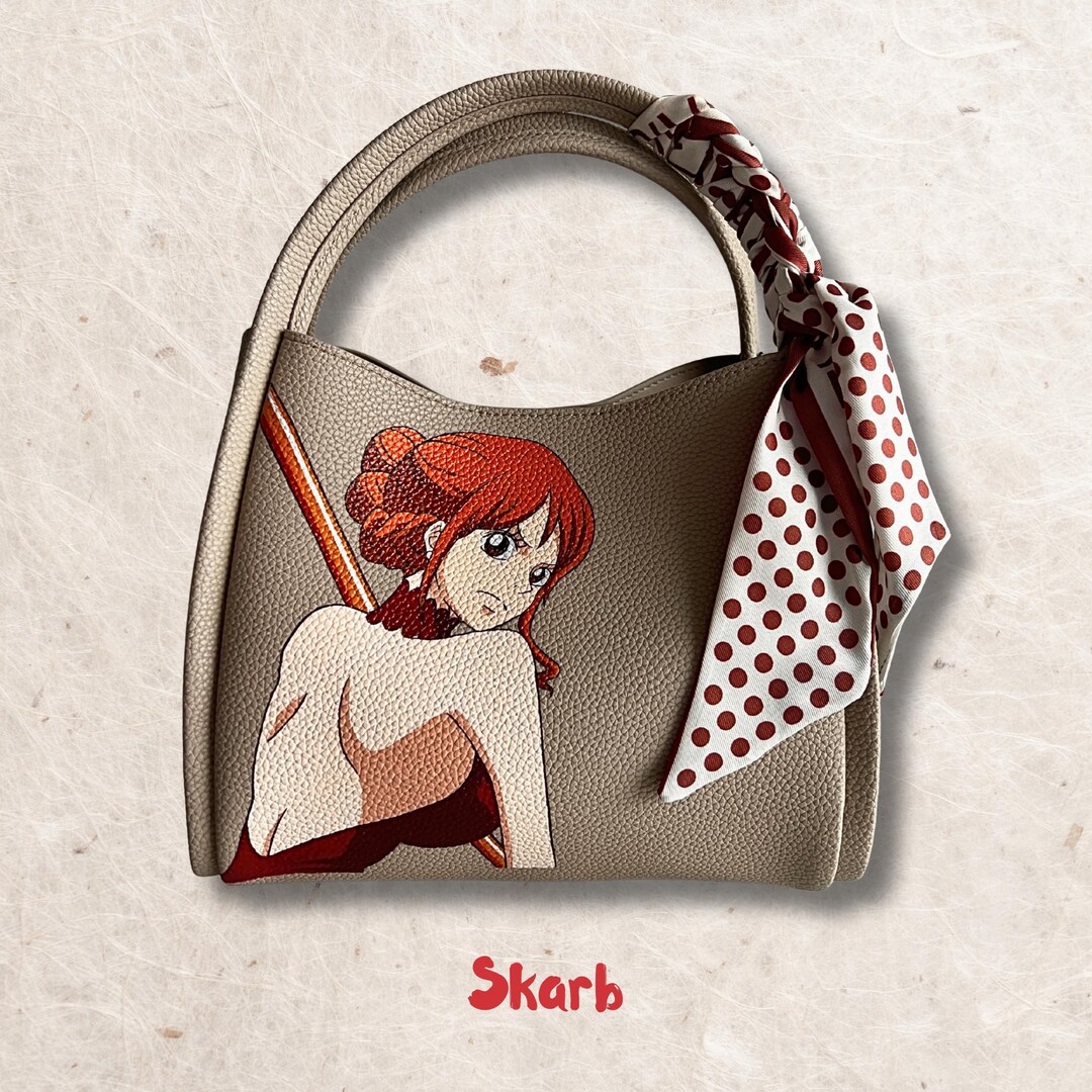 Hand-painted One Piece Nami Shoulder Bag | World Map Design | Unique ...
