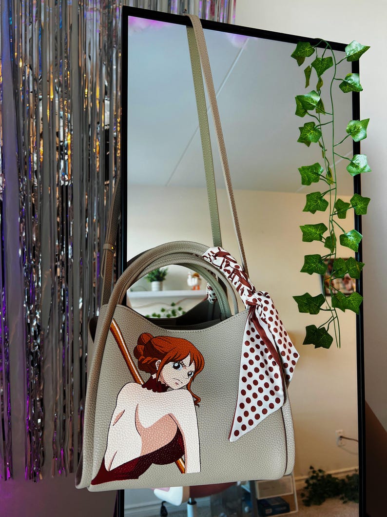 Custom Art Bag Nami and One Piece World Map Hand-painted Design - Etsy