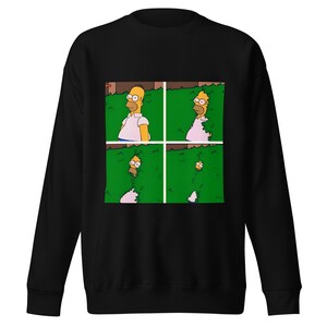 Homer Simpson Disappearing in the Bushes. Funny Meme Gift Custom ...