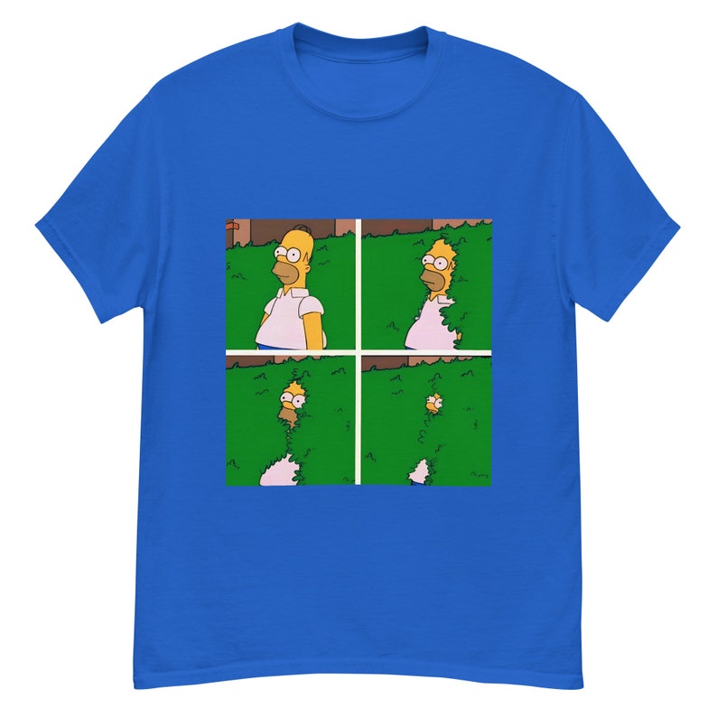 Homer Simpson Disappearing in the Bushes. Funny Meme Gift Custom ...