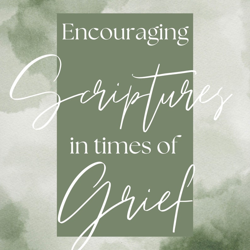INSTANT DOWNLOAD Christian Grief Scripture Cards - Etsy