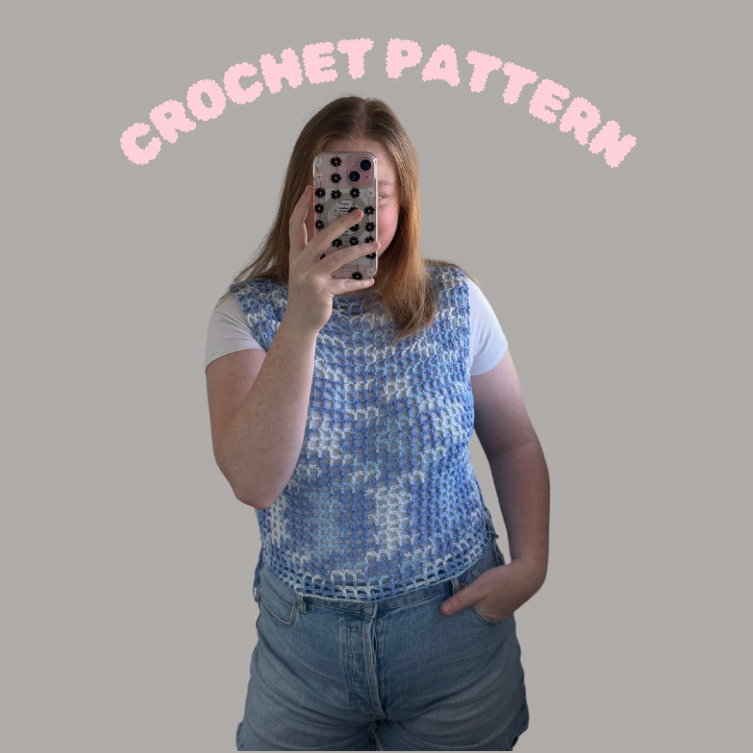 Crochet Mesh Tank Top Pattern - Etsy