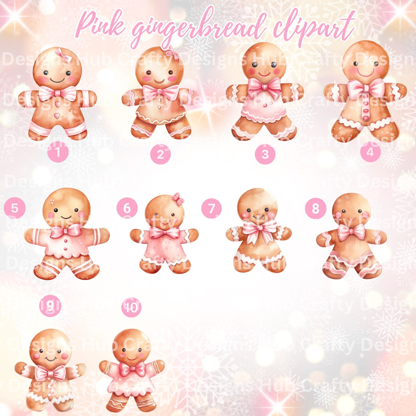 Pink Christmas Png, Pink Watercolour Christmas Clipart, Christmas ...