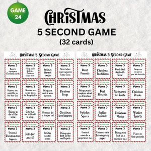 26 Printable Christmas Game Bundle, Christmas Family Games, Christmas ...