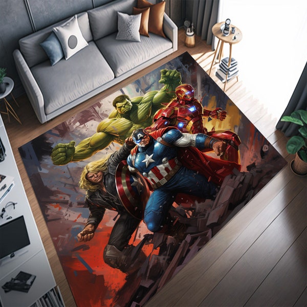 Avengers Rug - Etsy