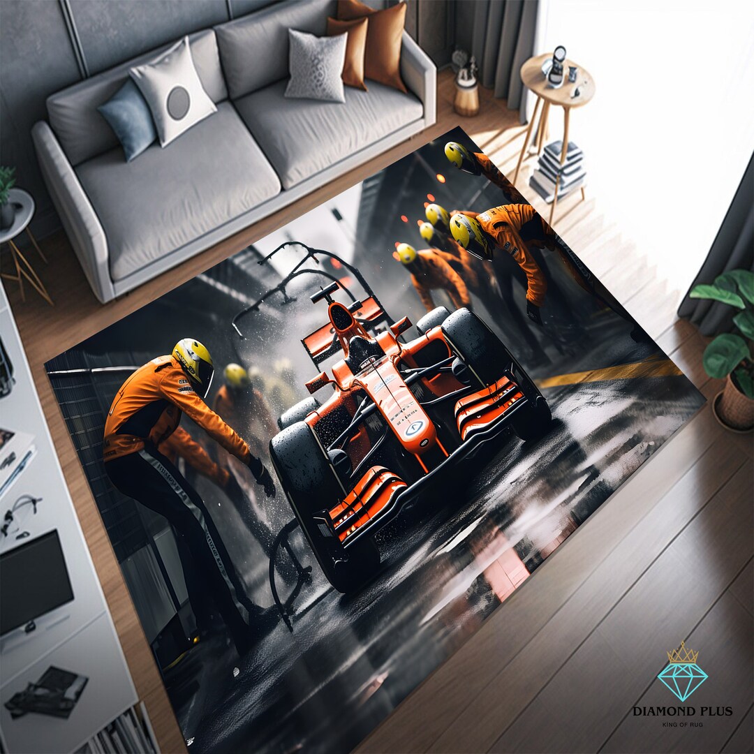 Formula One Pit Stopcustom Rugs Ferrari Formula 1 Rug - Etsy