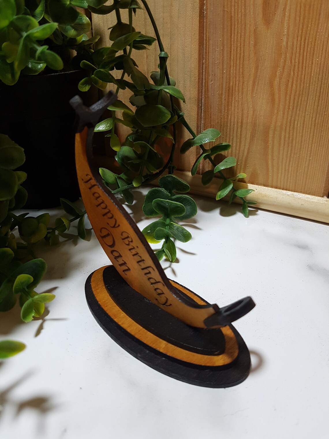 Wooden Pen Stand and Bamboo Pen, Pen Holder, Desktop Accessory, Office ...