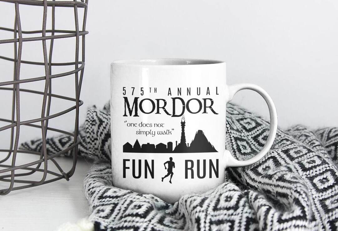 Mordor Fun Run Mug: Lord of the Rings Fan Gift - Etsy