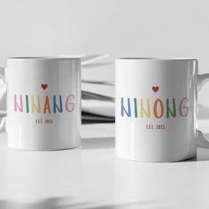 Personalized Ninang and Ninong Mug Set: Filipino Godparent Gift - Etsy