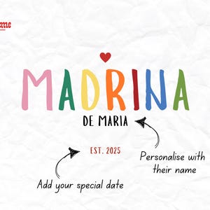 Padrino and Madrina Mugs, Personalised Madrina and Padrino Gift, Gift ...