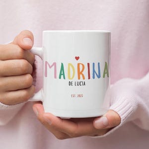 Padrino and Madrina Mugs, Personalised Madrina and Padrino Gift, Gift ...