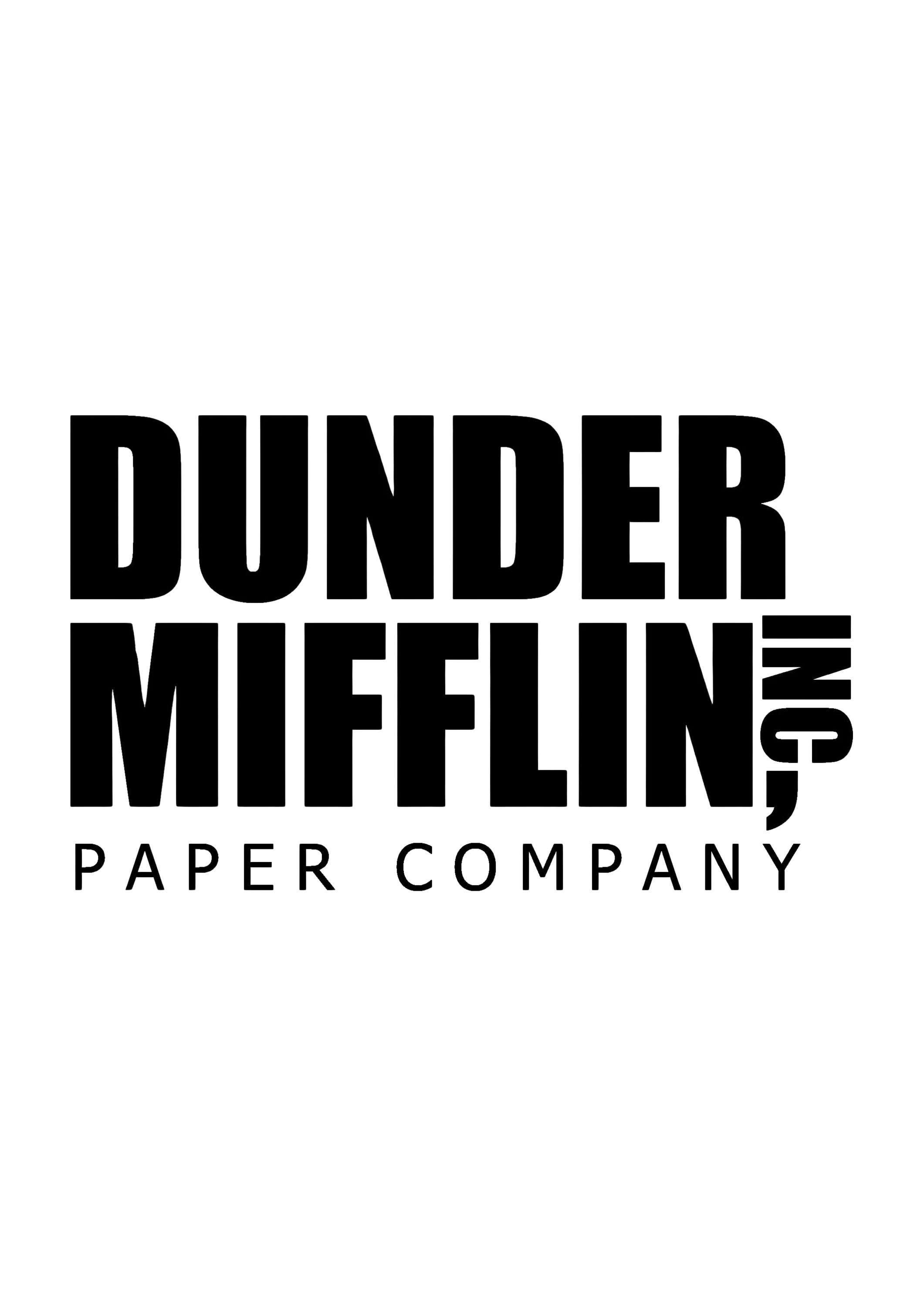 Digital Download - Dunder Mifflin Logo, the Office - for T-shirts ...