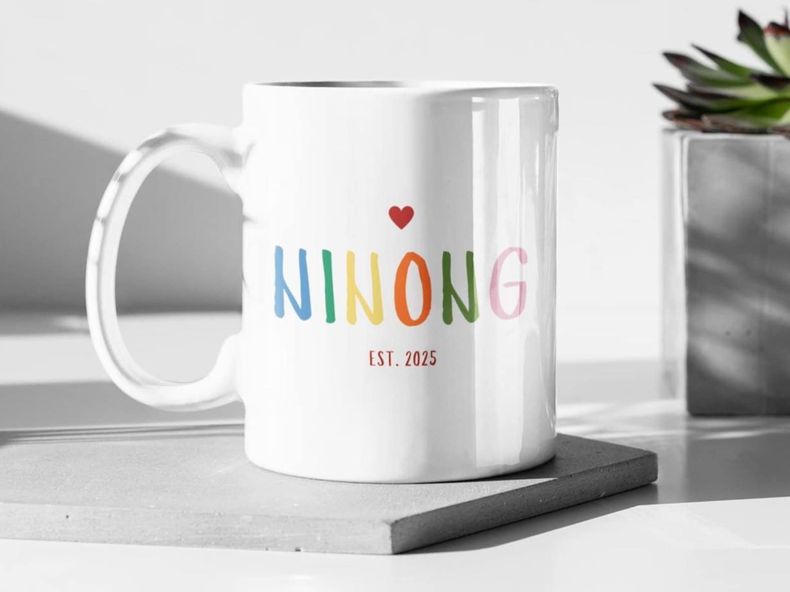 Personalized Ninang and Ninong Mug Set: Filipino Godparent Gift - Etsy